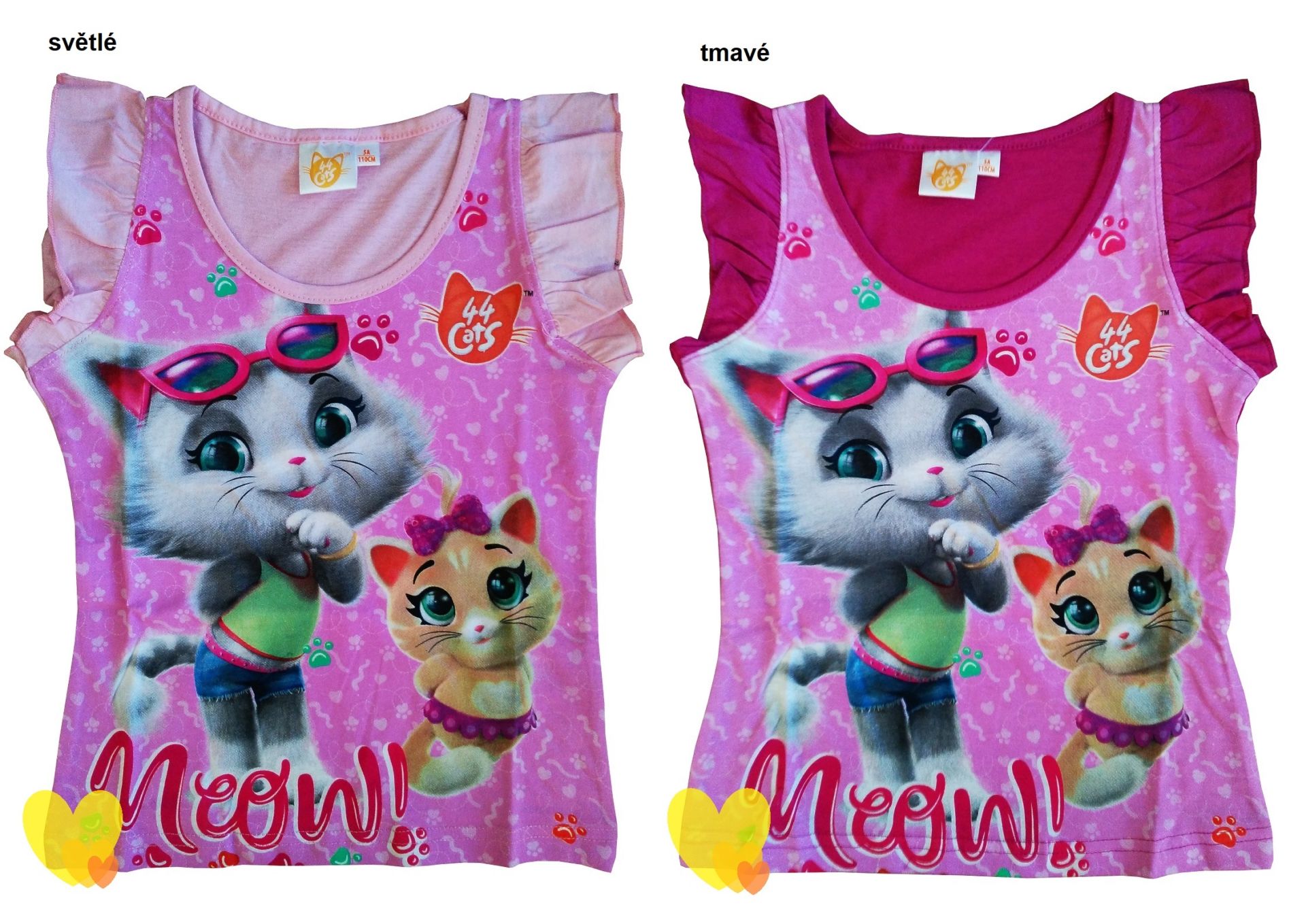 Tílko 44 KOČEK letní dívčí – Obchodiště.cz