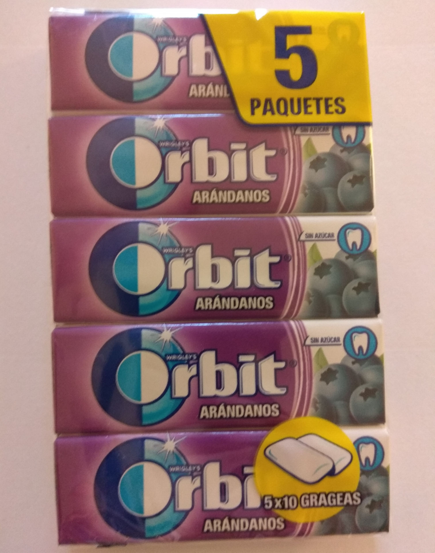 Wrigleys Orbit Borůvka žvýkačky bez cukru dražé 10 kusů 14 g ...