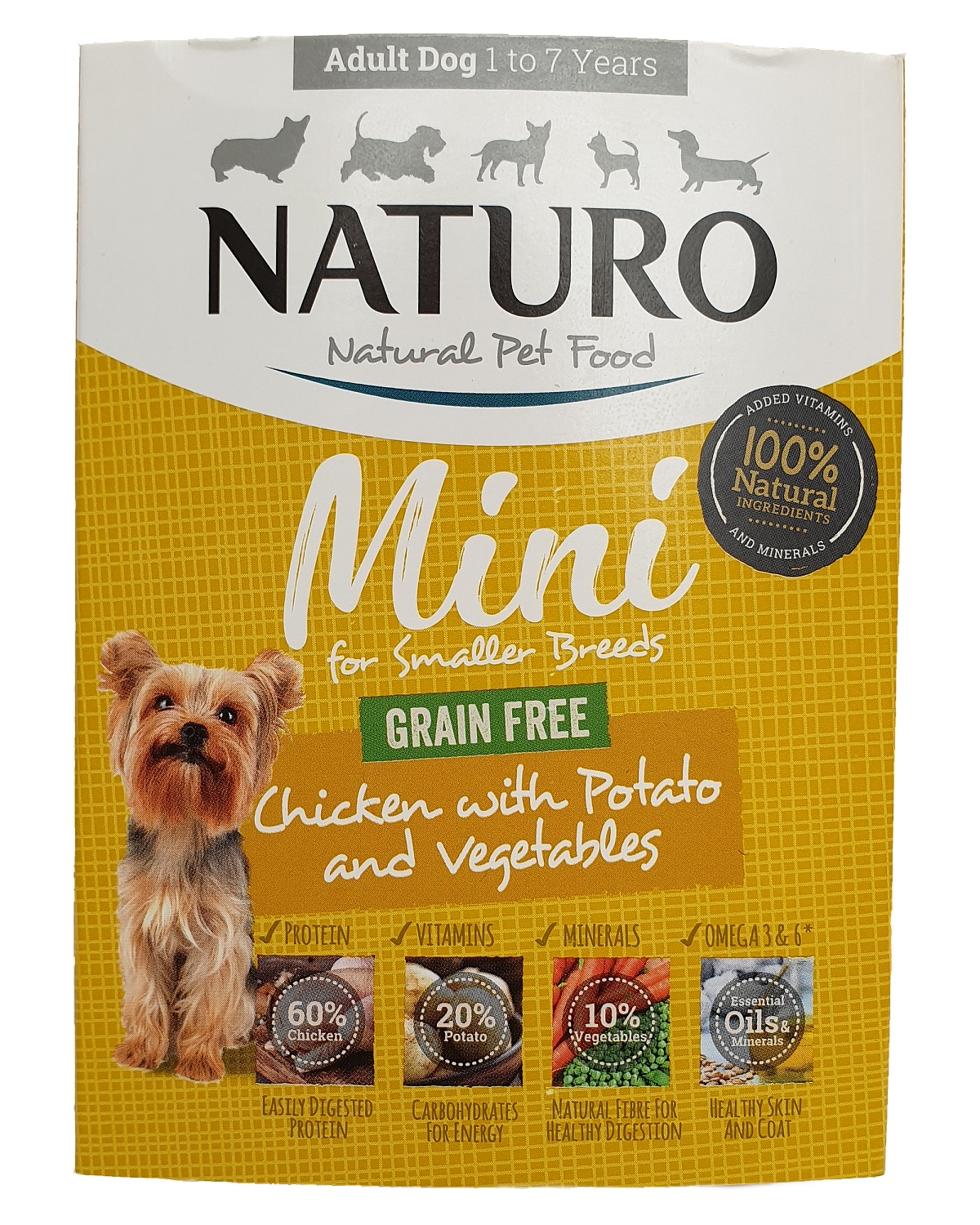 Naturo Grain Free Chicken Mini 150g -(Balení 7 kusů) – Obchodiště.cz