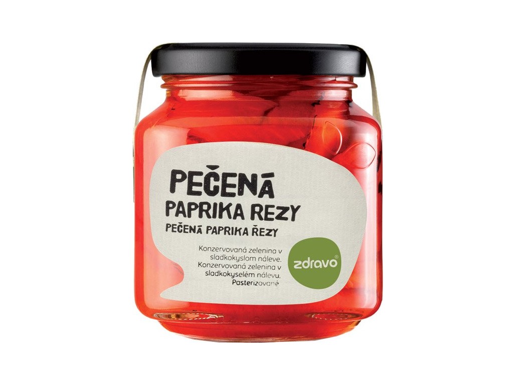 Paprika červená řezy pečené 290g Zdravo – Obchodiště.cz