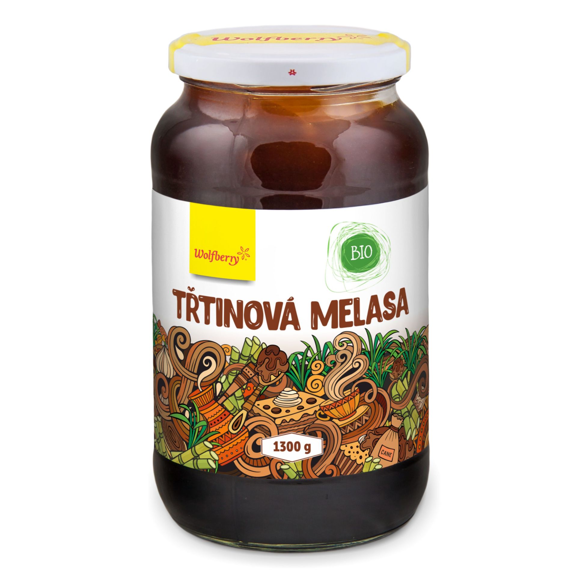 Třtinová melasa BIO 1300 g Wolfberry – Obchodiště.cz