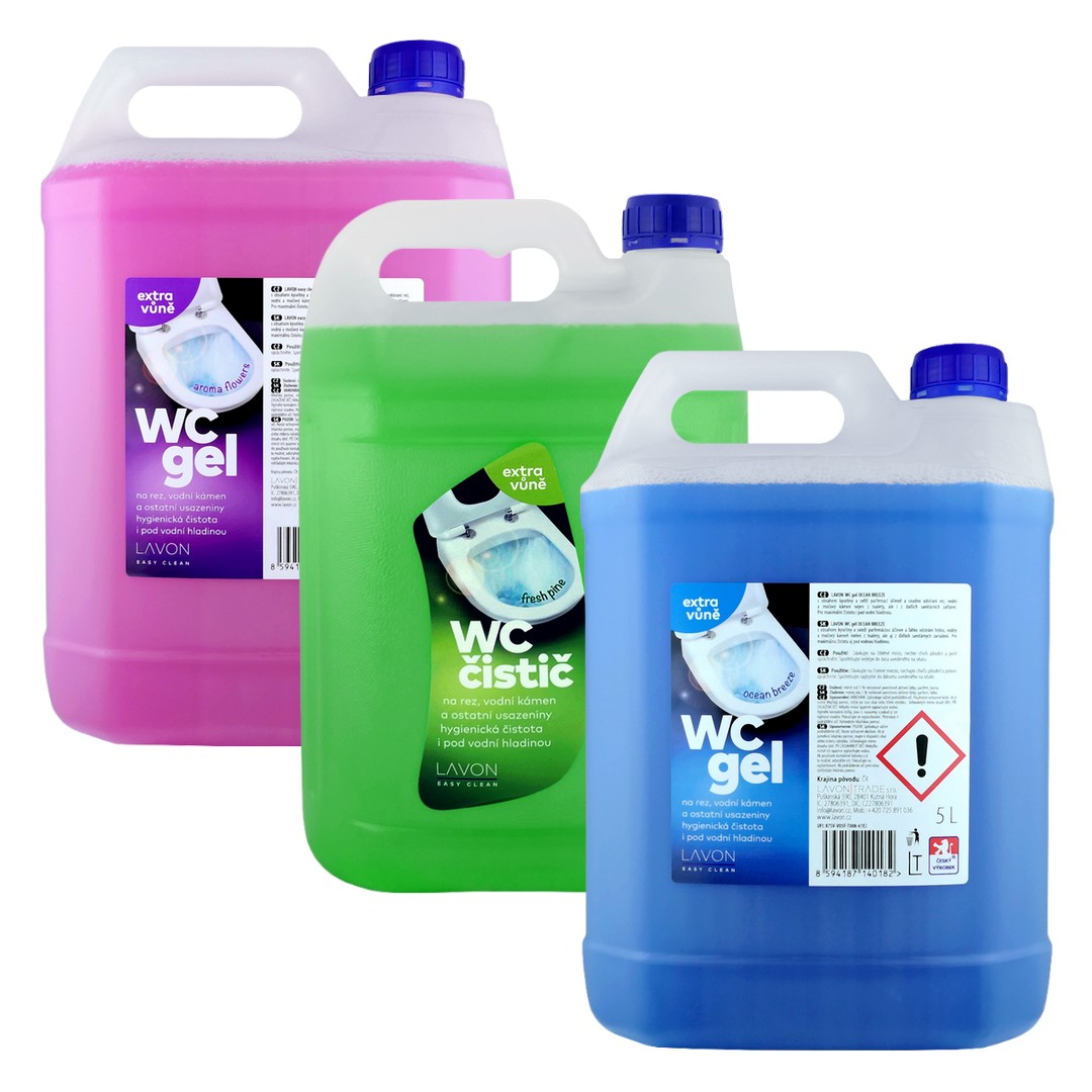 LAVON EASY CLEAN EXTRA VŮNĚ WC gel 5L – Obchodiště.cz
