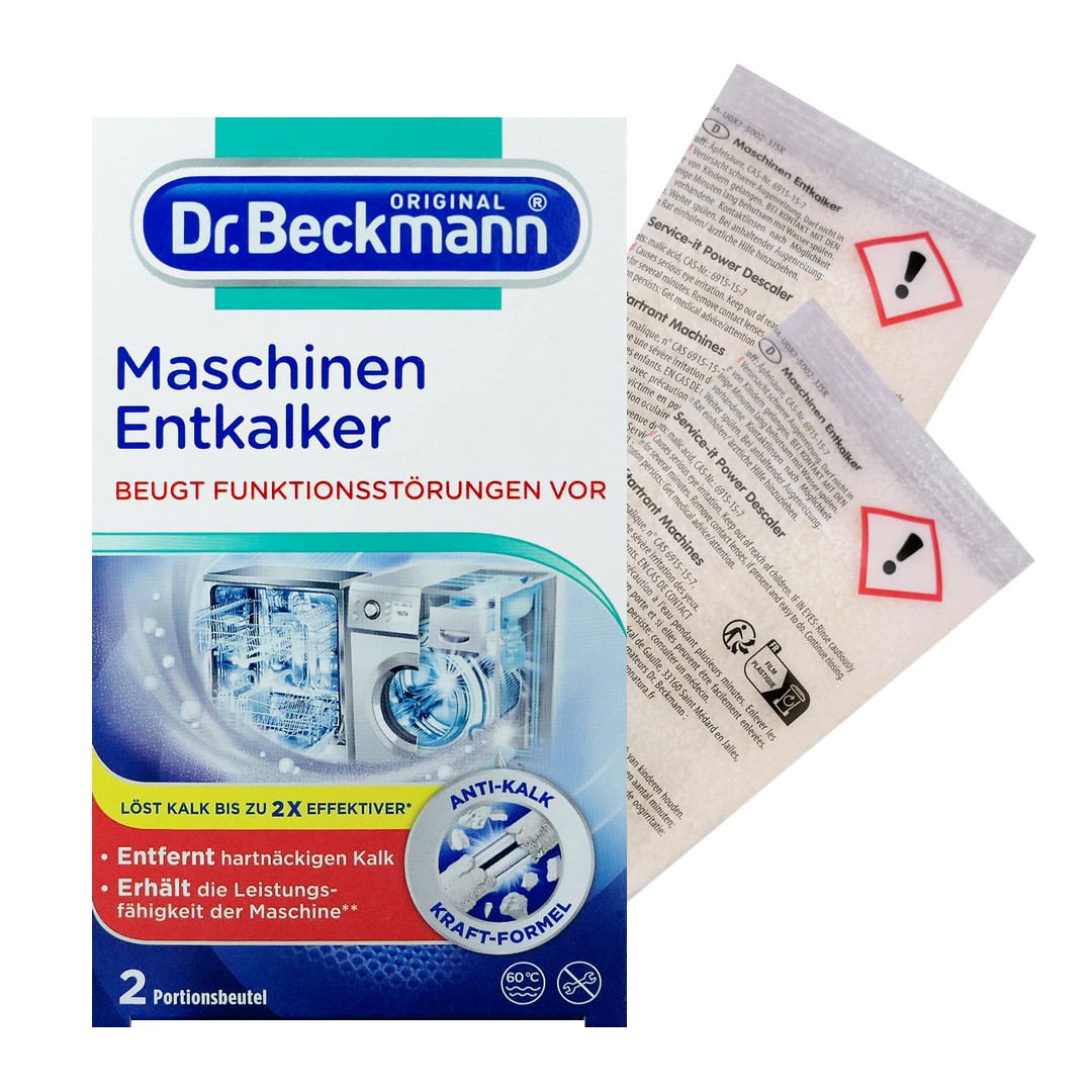 Dr. BECKMANN Silný odvápňovač pro pračky a myčky nádobí 2dávky ...