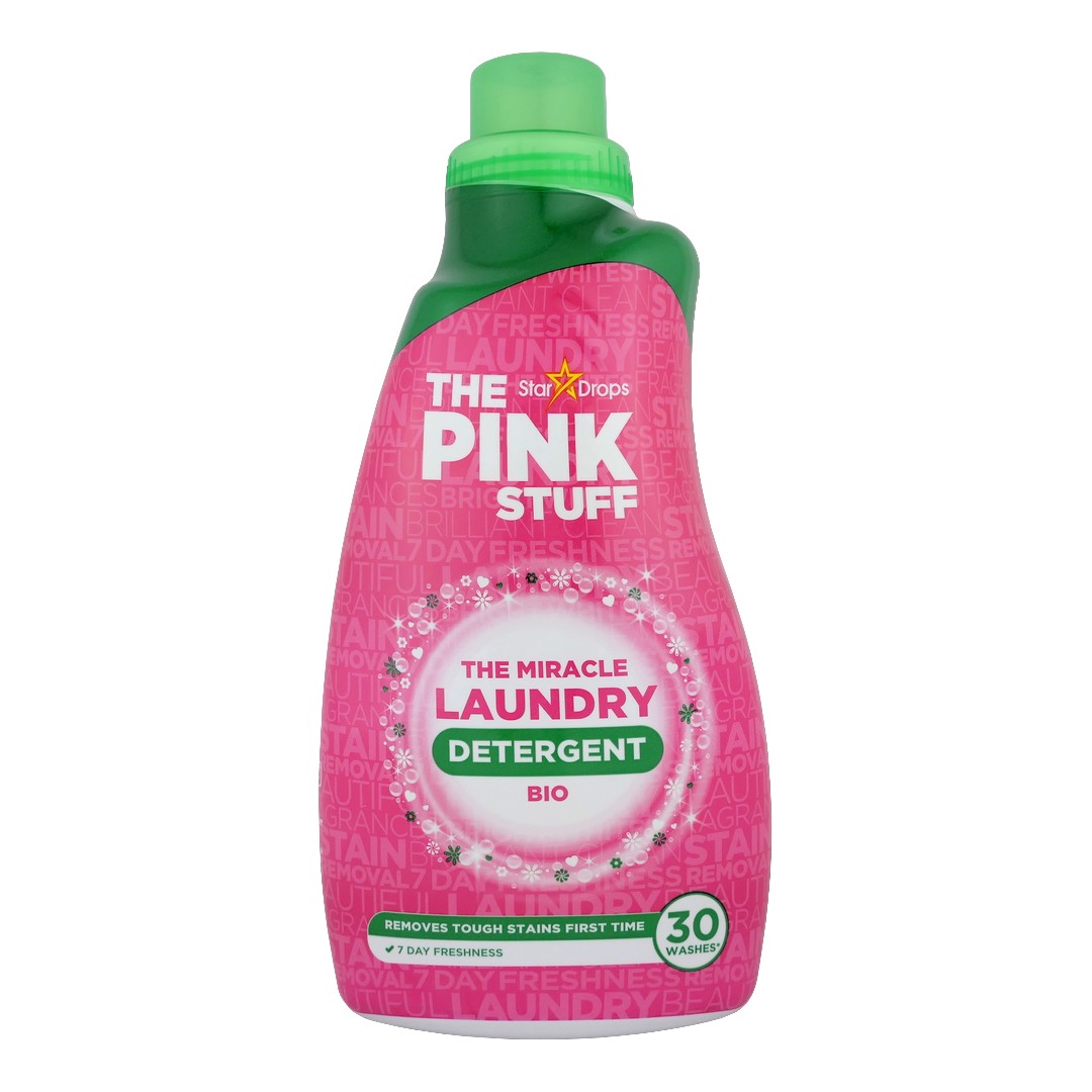 PINK STUFF BIO THE MIRACLE LAUNDRY DETERGENT Zázračný prací gel 960ml ...