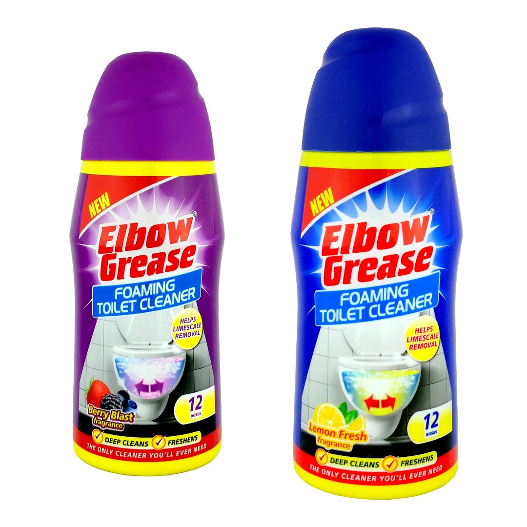 ELBOW GREASE FOAMING TOILET CLEANER Pěnový čistič toalet 500g (12dávek ...