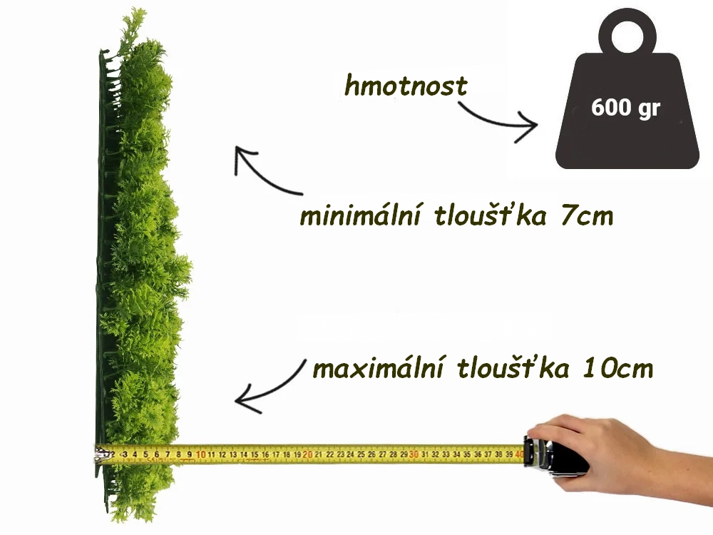 Panel umělý Boss Moss Light (50x50cm) – Obchodiště.cz